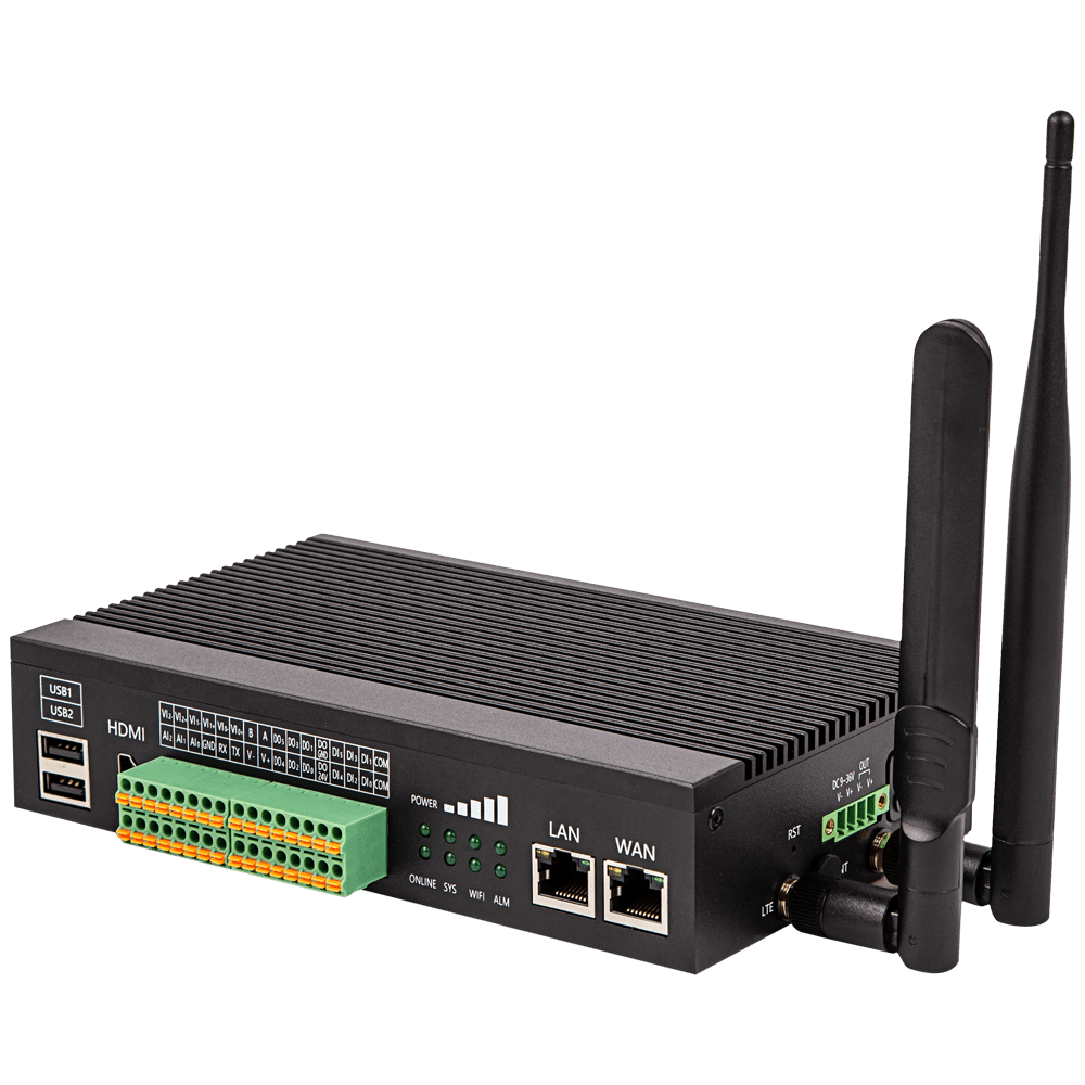 Industrial edge computer, 4G/LTE IIoT gateway and DTU modem
